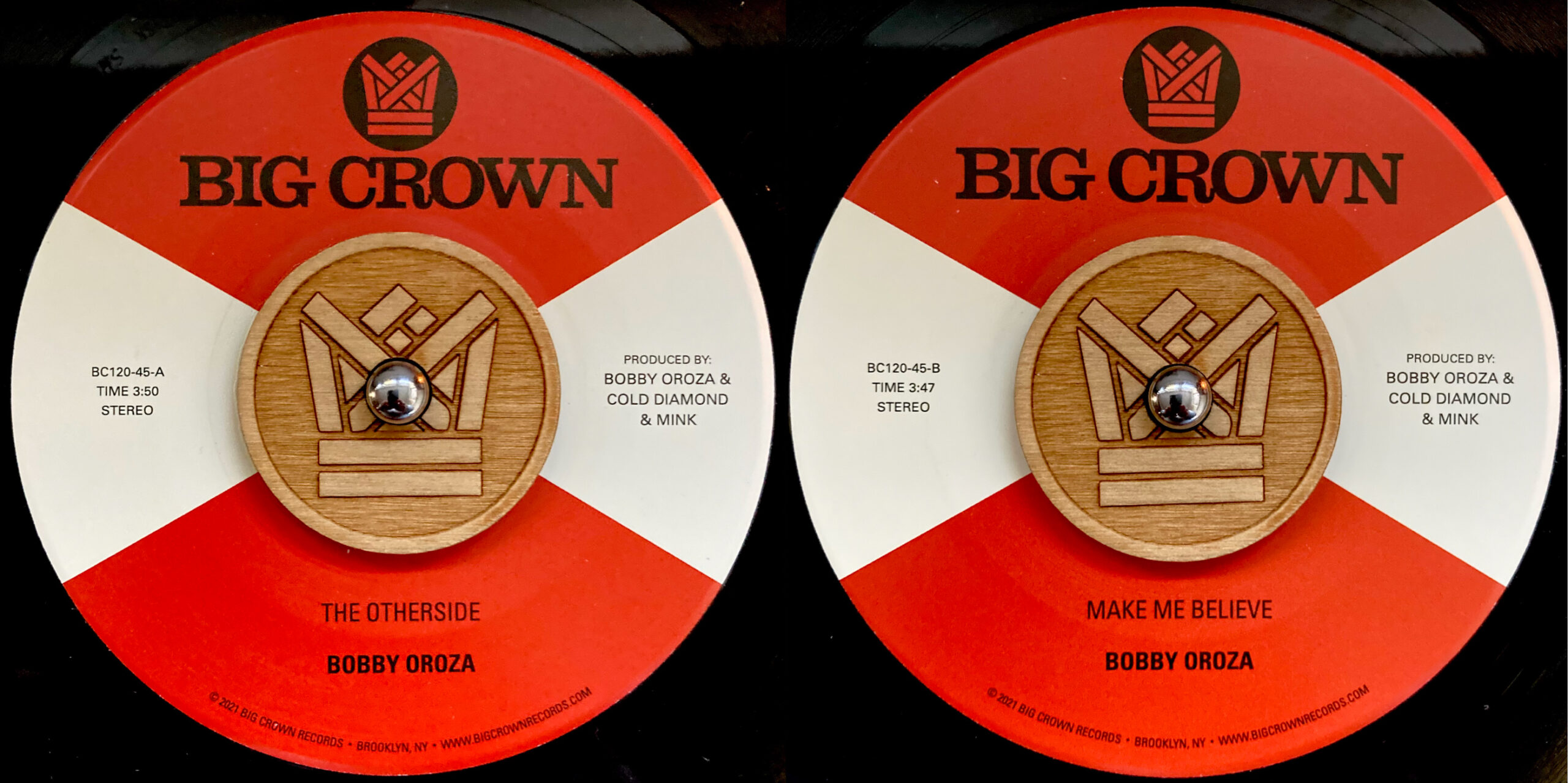 Bobby Oroza "The Otherside" b/w "Make Me Believe" 45 Out Worldwide Now - Big Crown Records