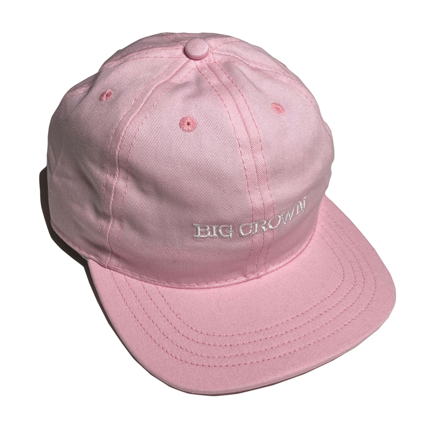Big Crown Logo Cap (Pink w/ White Embroidery) - Big Crown Records